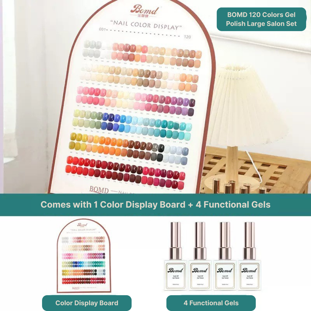 BOMD 120 Colors Gel Polish Large Salon Set – NAILSAMI